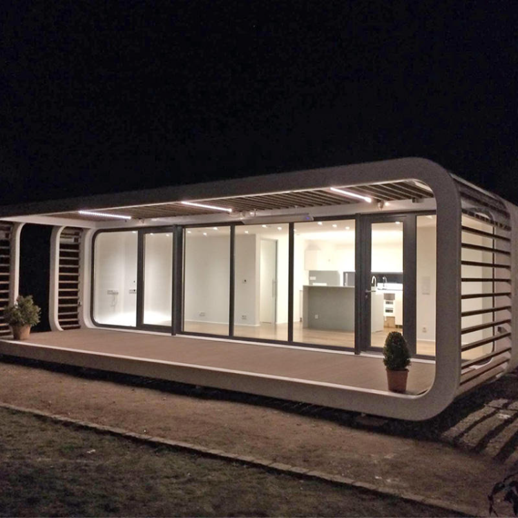 Tiny Hotel Villa Portable Prefab House Insulated One Bedroom Capsula ...