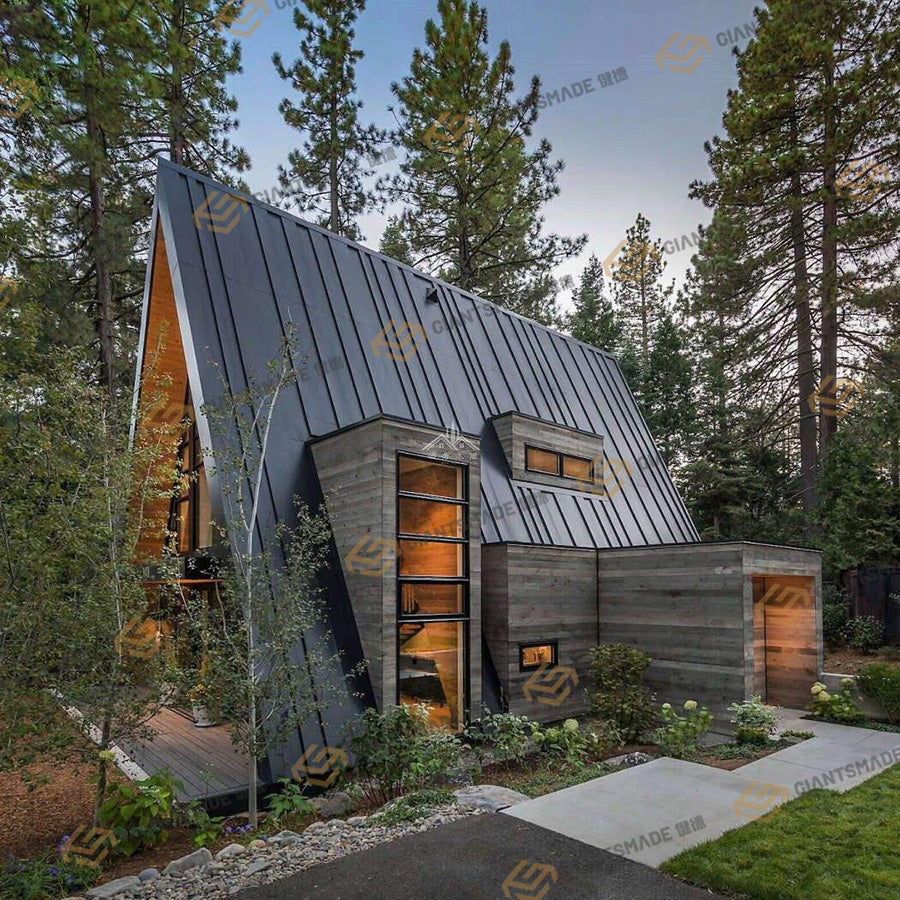 Prefabricated triangle a-frame house – Giantsmade
