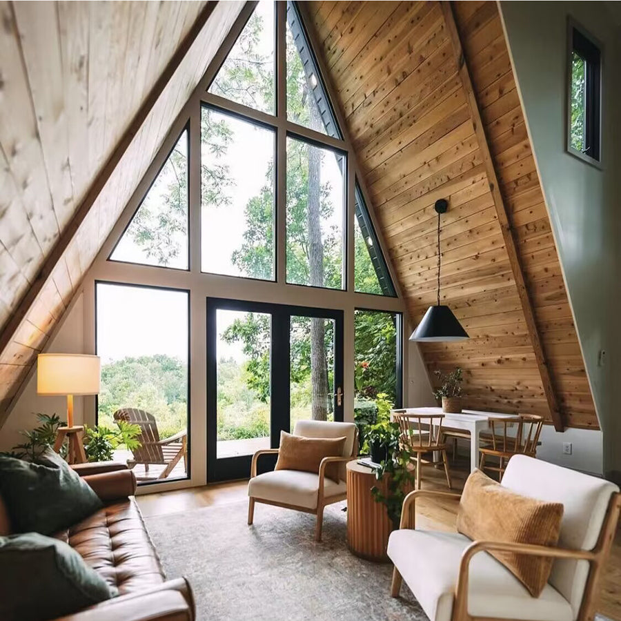 Luxury A-Frame Low-rise Villa Modular Home Prefab Tiny Triangle House ...